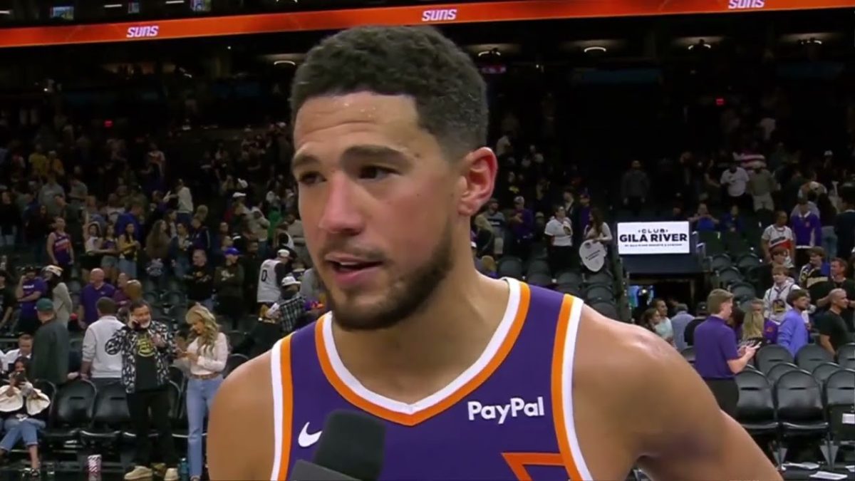 Devin Booker reacts to Steph Curry wearing his shoes - TalkBasket.net