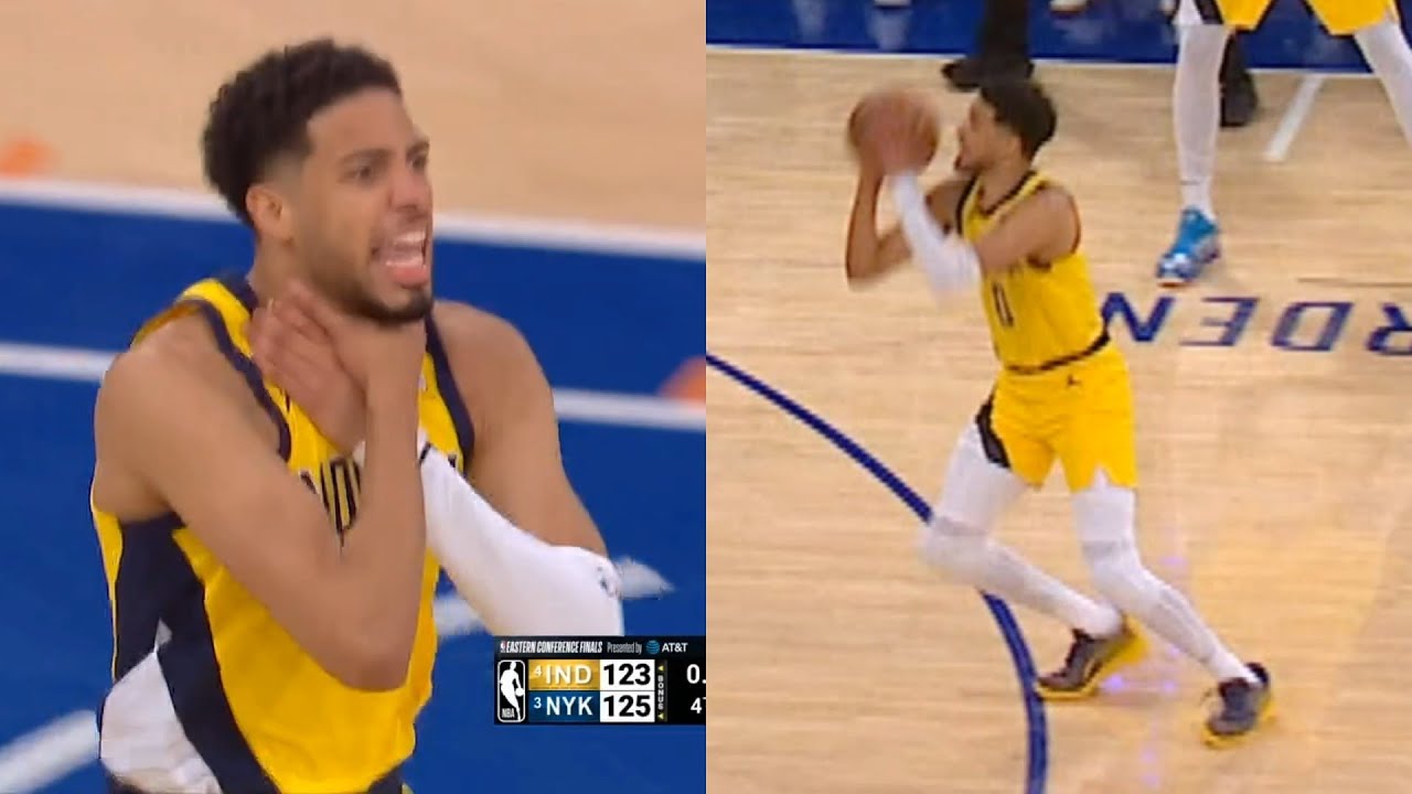 Tyrese Haliburton explains iconic choke gesture after Game 1 win over ...